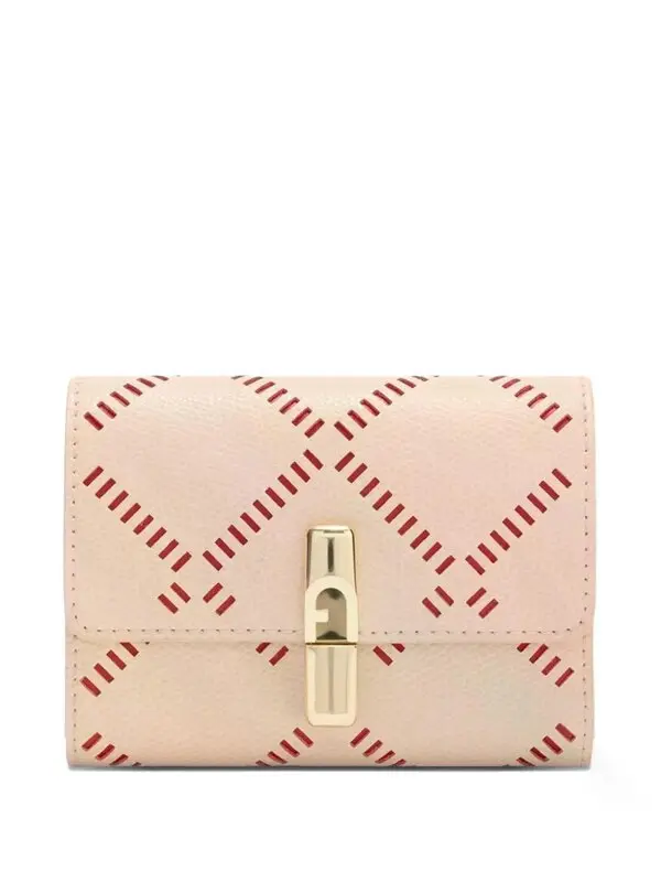 Furla Compact S Embossed Wallet - Pink