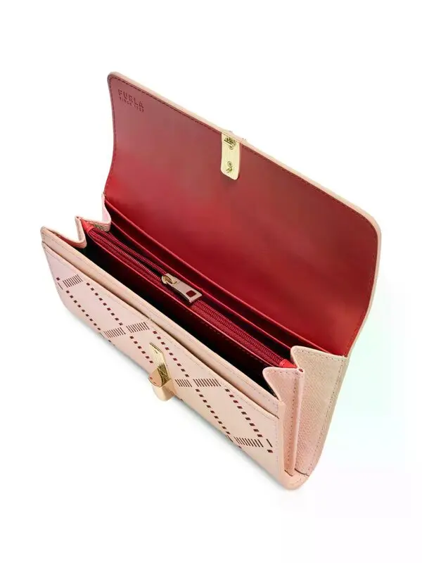 Furla Iride Perforated Wallet - Pink