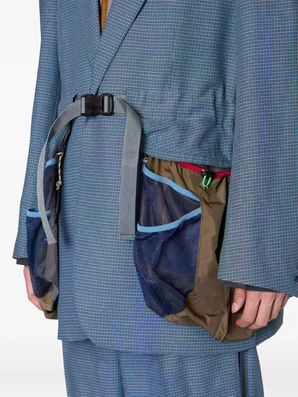 Kolor Plaid Multi-pocket Blazer