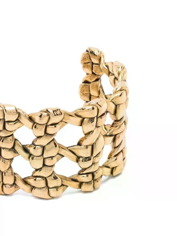 AURÉLIE BIDERMANN Maddock Woven -tone Cuff Bracelet