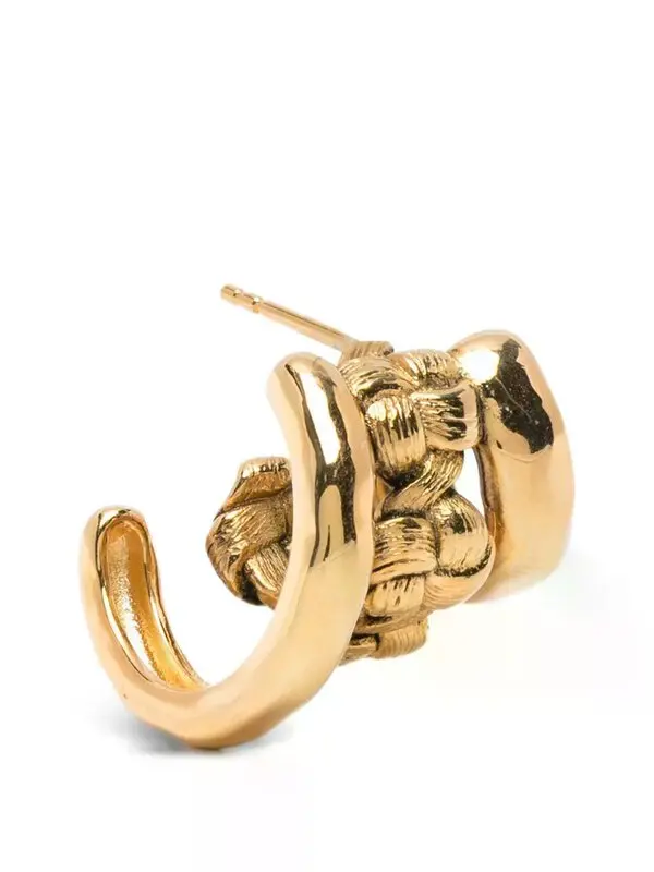 AURÉLIE BIDERMANN Tone Hoop Earrings - Gold