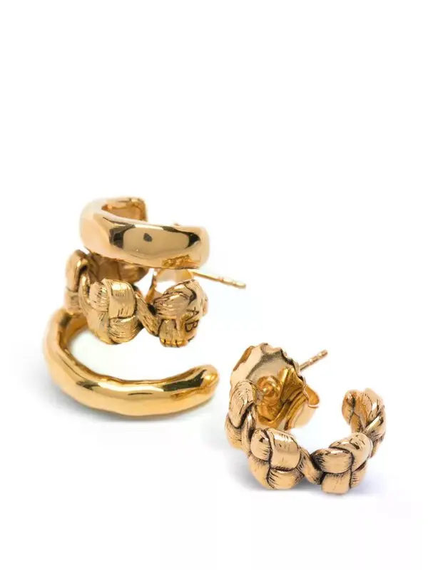 AURÉLIE BIDERMANN Tone Hoop Earrings