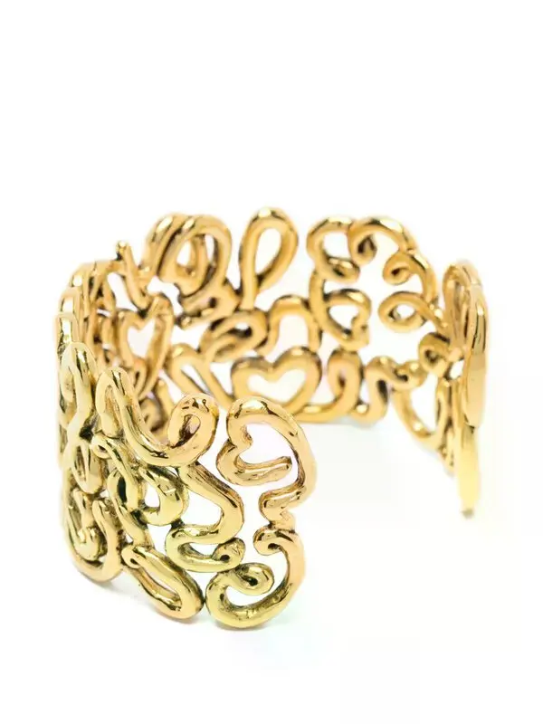 AURÉLIE BIDERMANN Tone Heart Motif Cuff Bracelet