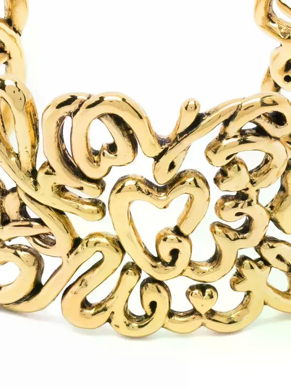 AURÉLIE BIDERMANN Tone Heart Motif Cuff Bracelet