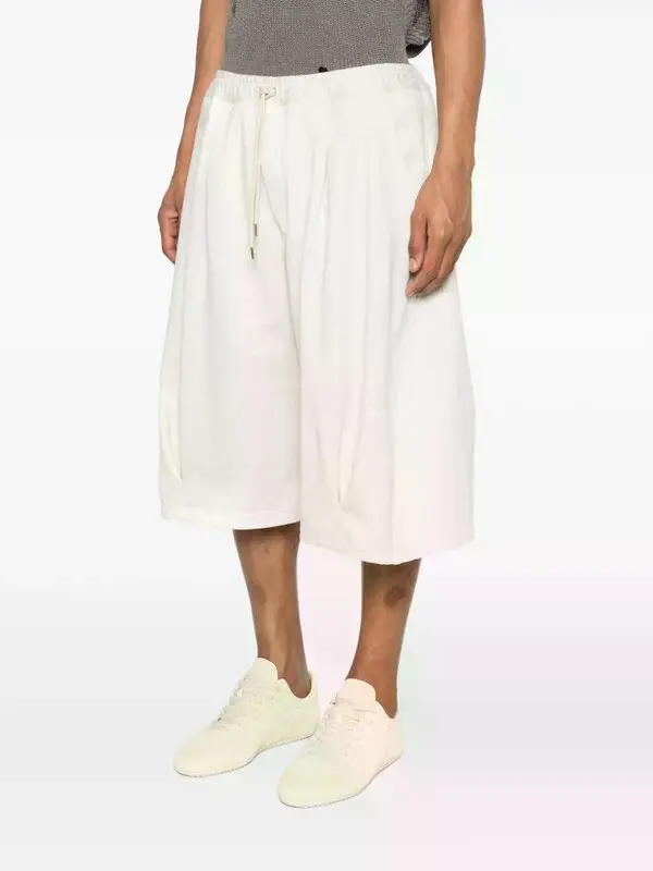 KHOKI Drawstring Pleated Relaxed Fit Shorts