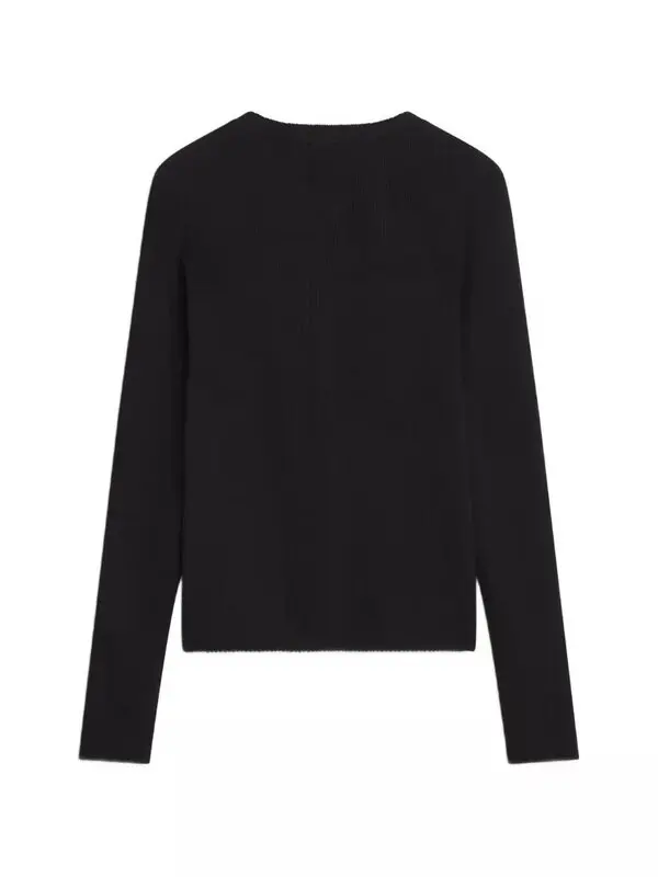Maison Kitsuné Fox Patch Ribbed Knit Cardigan