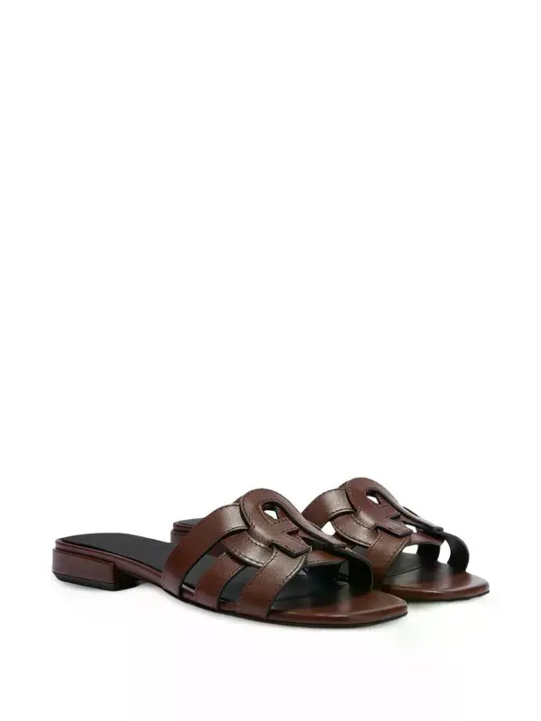 Furla Leather Sandals - Brown