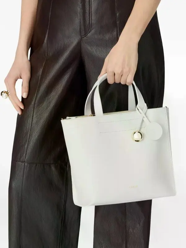 Furla Divide Ball Charm Tote Bag - White
