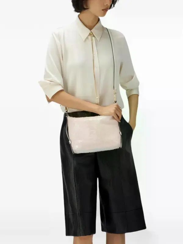Furla Tonie Sequin Shoulder Bag - Neutrals