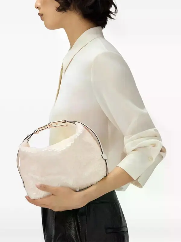 Furla Tonie Sequin Shoulder Bag - Neutrals