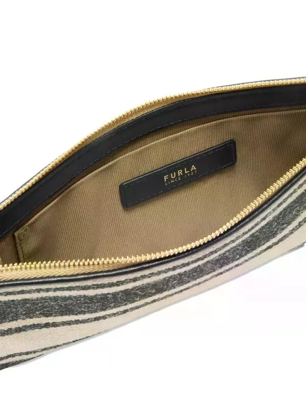 Furla Iride Striped Clutch Bag - Blue