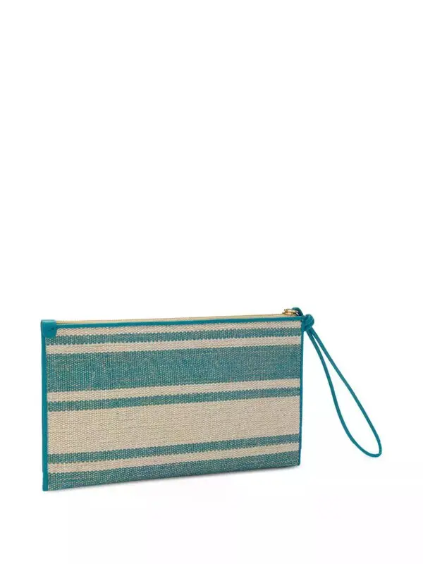 Furla Iride Striped Clutch Bag - Blue