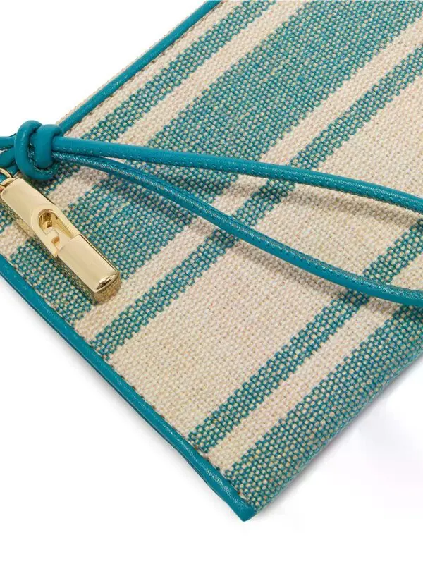 Furla Iride Striped Clutch Bag - Blue