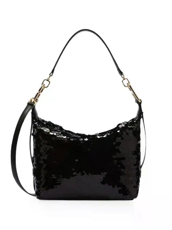 Furla Sequin Embellished Shoulder Bag - Black