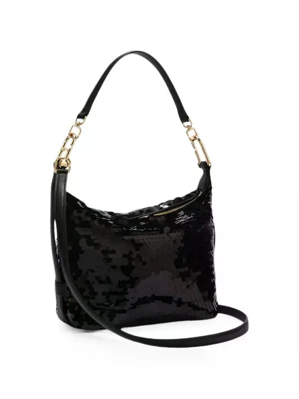 Furla Sequin Embellished Shoulder Bag - Black