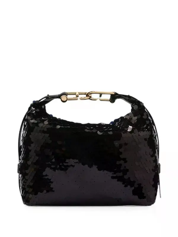 Furla Sequin Embellished Shoulder Bag - Black