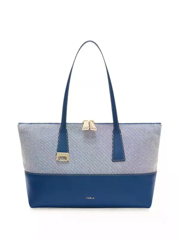 Furla Olivia Striped Tote Bag