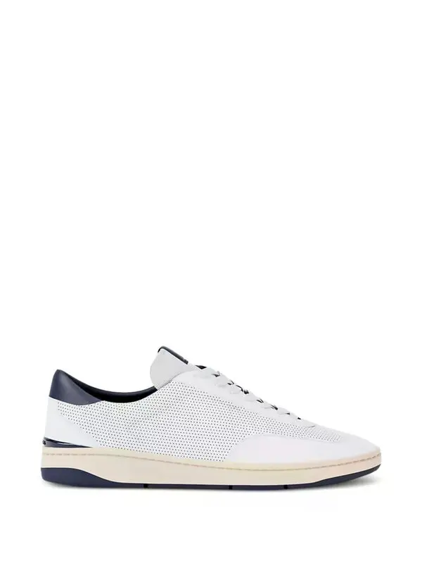 Michael Kors Wilton Perforated Leather Sneakers - White