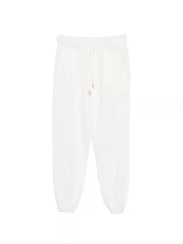 Eleventy Drawstring Panelled Sweatpants - White