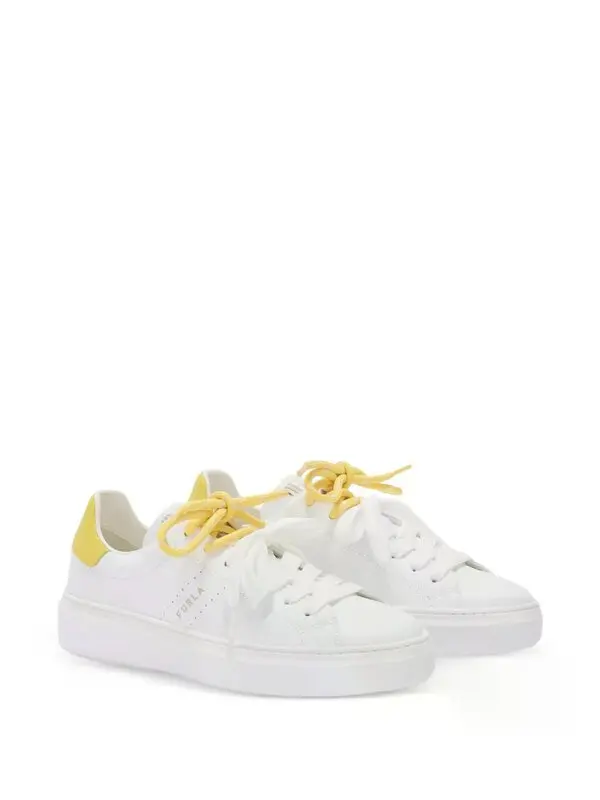 Furla Lace-up Sneakers With Contrasting Details