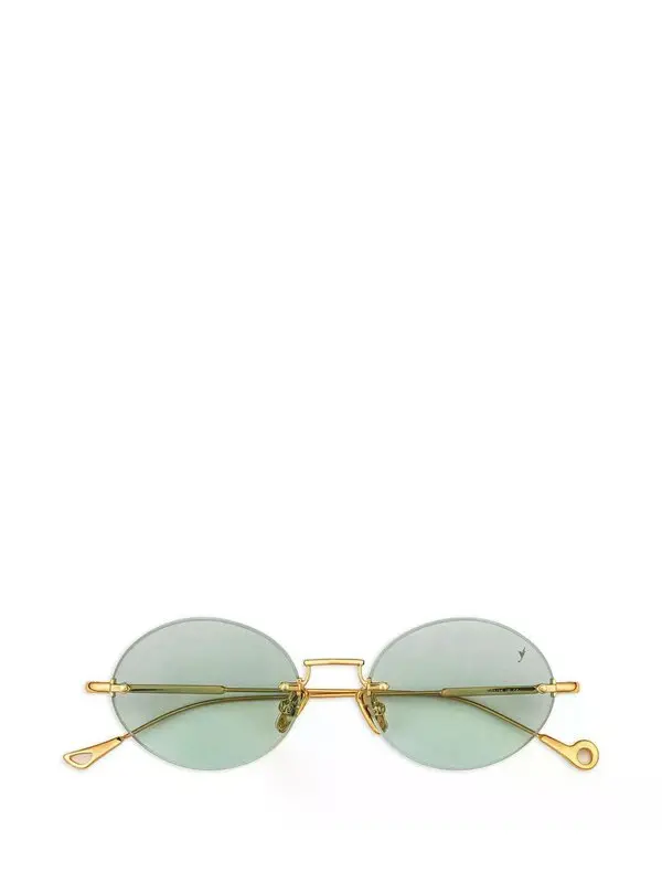 EYEPETIZER Round Metal Sunglasses - Green