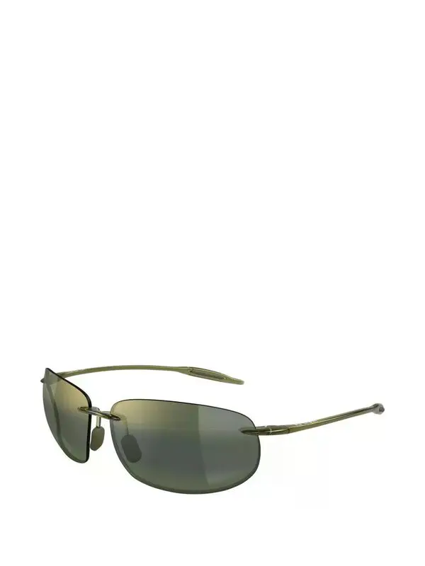 Maui Jim Breakwall Rimless Sunglasses - Green
