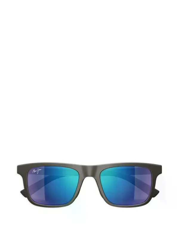 Maui Jim Moaka Sunglasses With Square Frames And Mirror Lenses