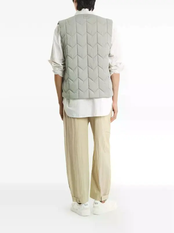 Maison Kitsuné Quilted Press-stud Fastening Vest