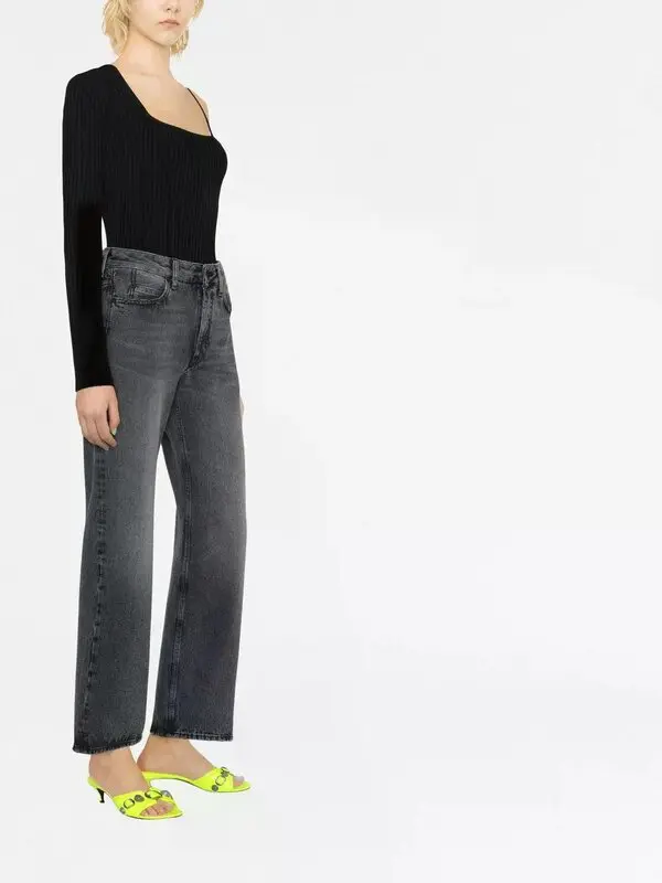 Off-White Logo-patch Straight-leg Jeans