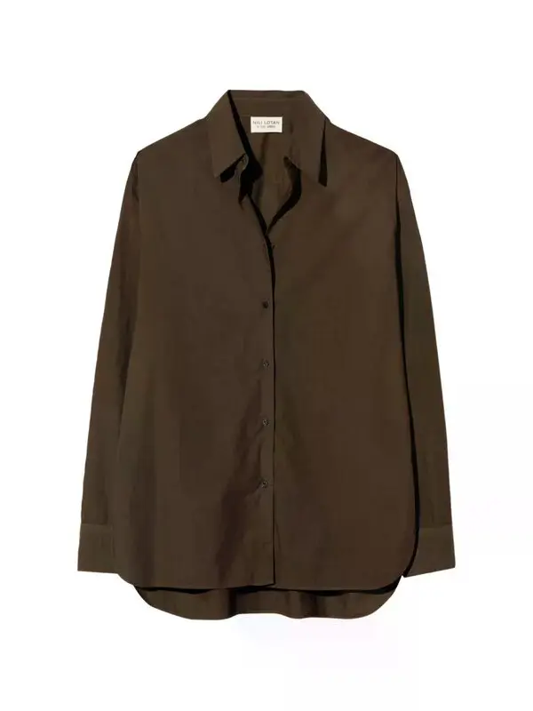 NILI LOTAN Amante Button-down Shirt - Brown