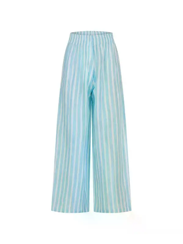 PARAMIDONNA Cora Striped Trousers - Blue