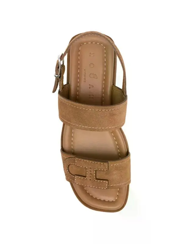 Hogan Buckled Platform Sandals