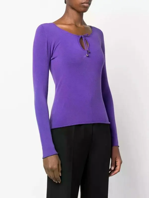 BLUGIRL Jumper With Keyhole Tie Detail