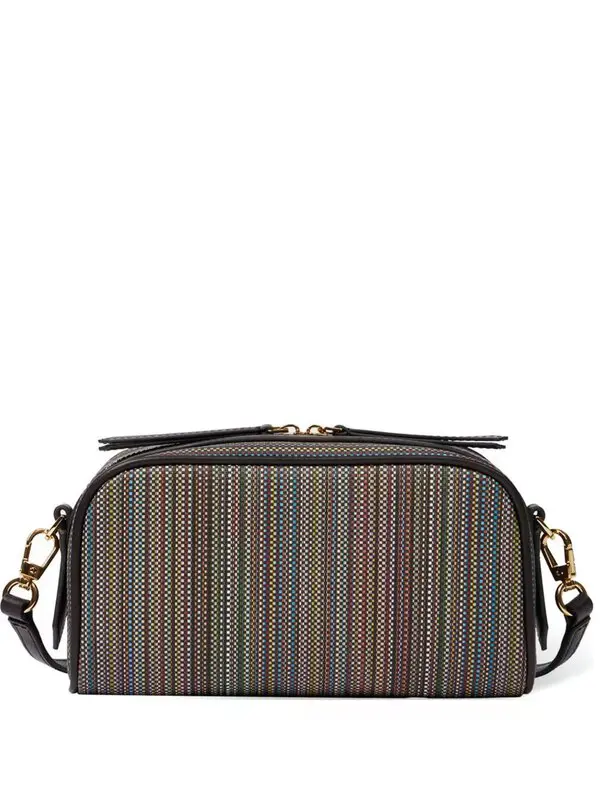 Paul Smith Striped Satchel - Brown