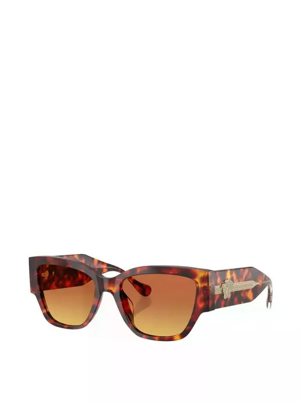 Versace Logo-detail Sunglasses - Brown