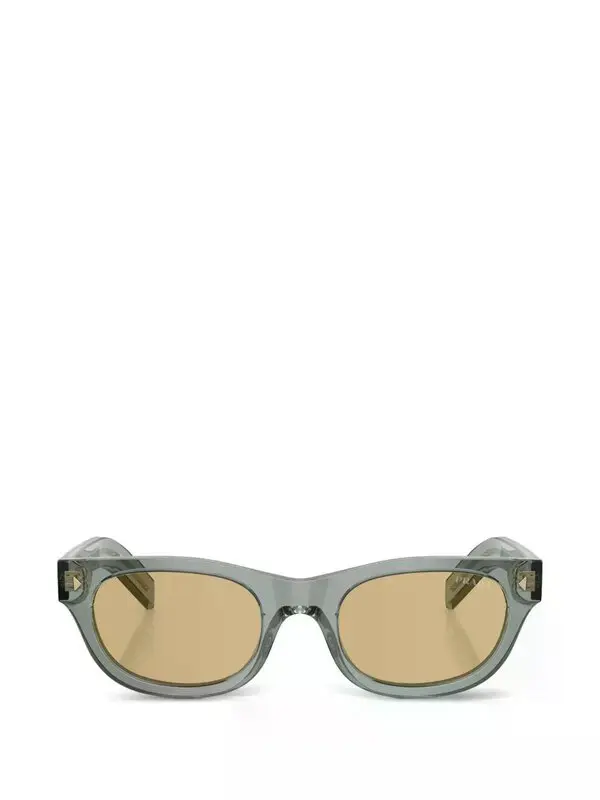 Prada Icon Metal-plate Sunglasses - Green