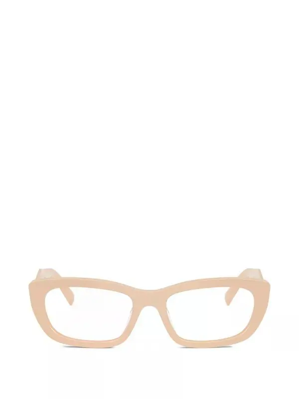 Prada Geometric Frame Eyeglasses - Neutrals