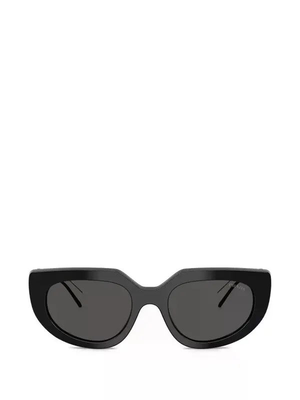 Prada Oval Frame Sunglasses - Black