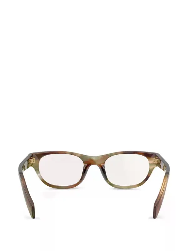 Prada Triangle Stud Oval Sunglasses