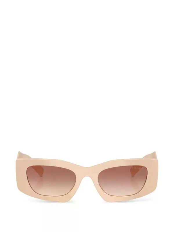Prada Rectangle Frame Sunglasses - Neutrals
