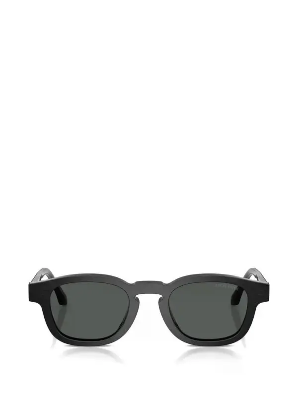 Giorgio Armani Round Frame Sunglasses - Black