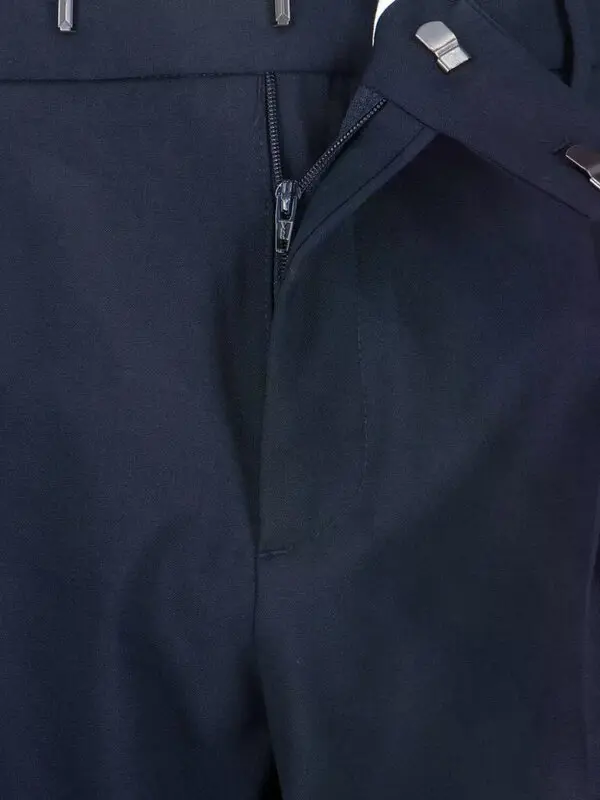 CRUNA Navy Pleated Trousers