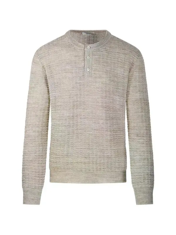 ROBERTO COLLINA Buttoned Knitted Sweater