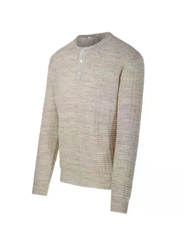 ROBERTO COLLINA Buttoned Knitted Sweater