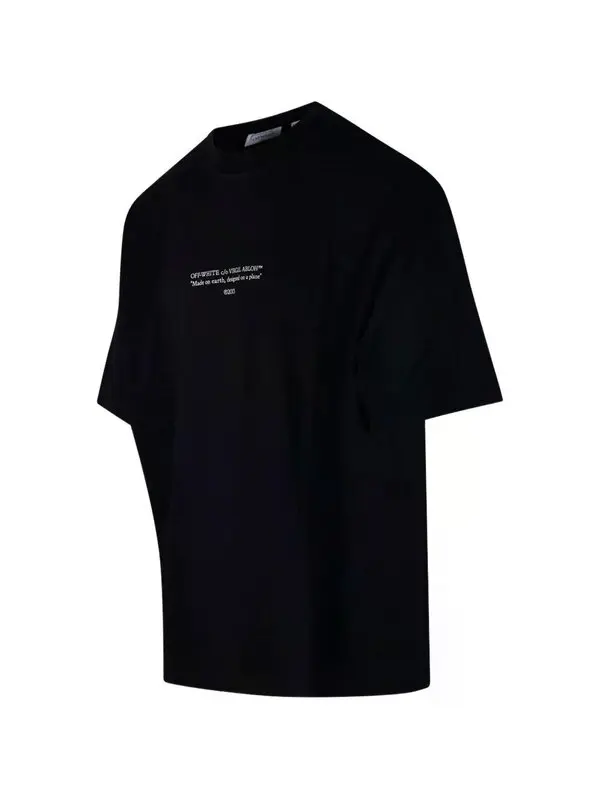 Off-White Crew-neck Printed T-shirt - Black