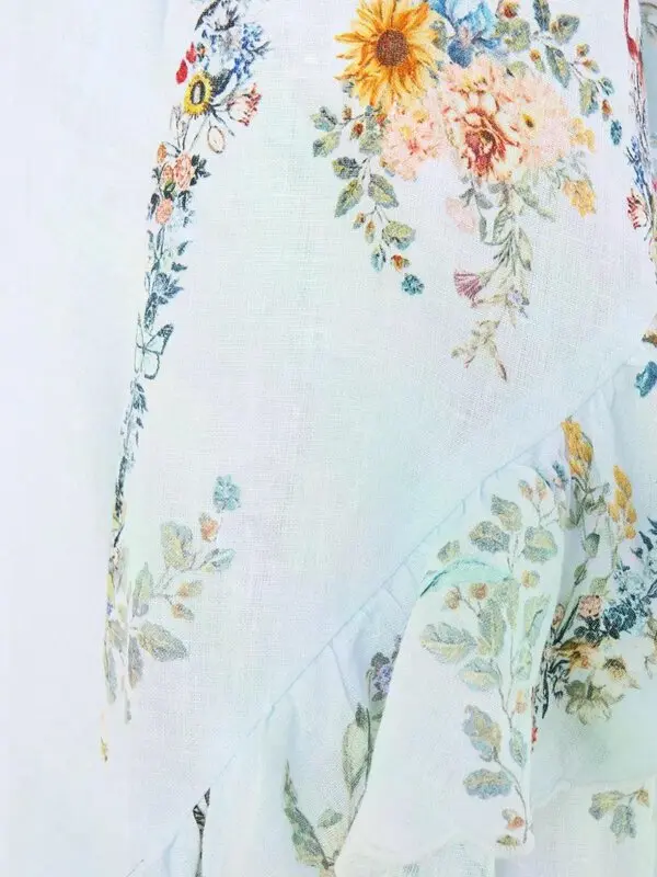 Camilla Seville Sweetheart Frill Detail Button Shirt