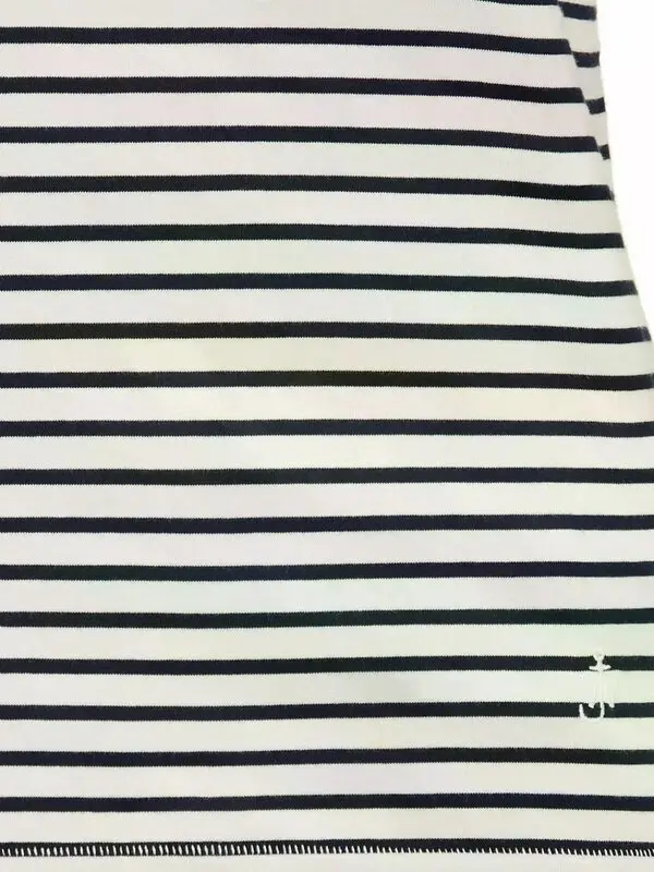 JW Anderson Striped Tie-sleeve T-shirt - Neutrals