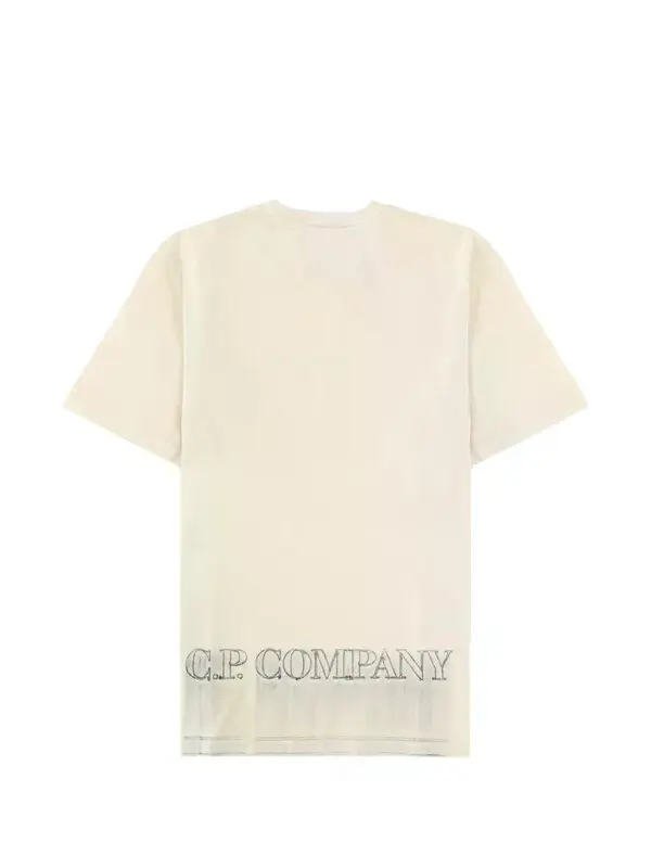 C.P. COMPANY Logo T-shirt - Sand