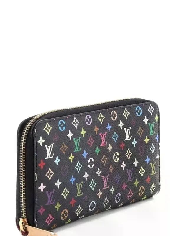 LOUIS VUITTON Zippy Wallet Monogram Multicolor Small Wallets - Black