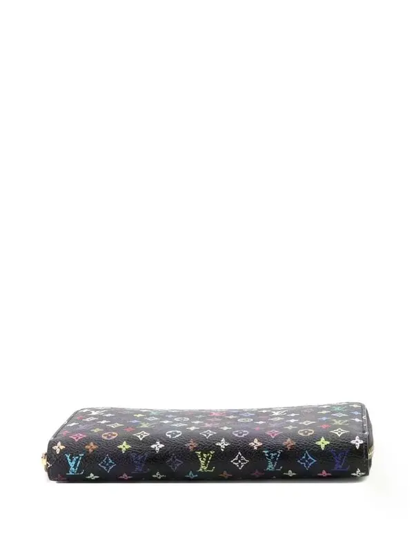 LOUIS VUITTON Zippy Wallet Monogram Multicolor Small Wallets - Black